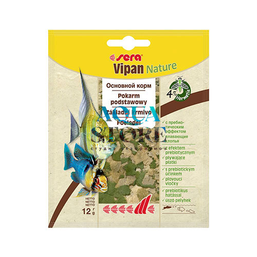 Sera (Сера) - VIPAN Nature, Основной корм для всех видов рыб, хлопья ...